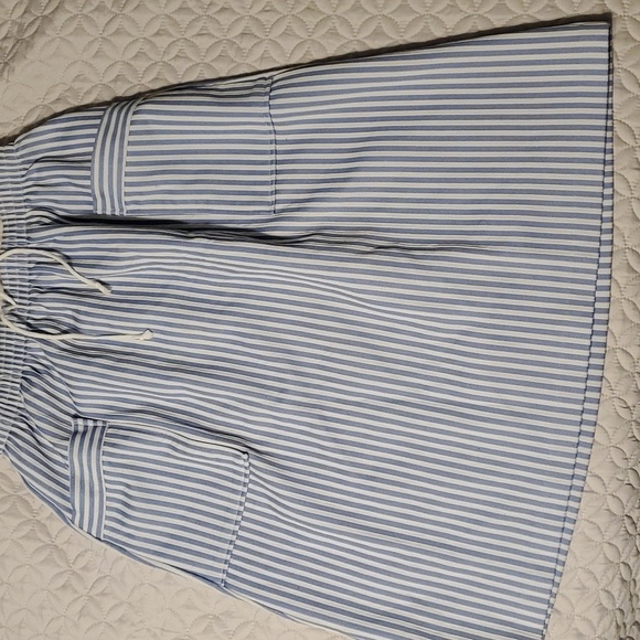 Lady Ronte | Skirts | Vintage Blue And White Striped Skirt | Poshmark